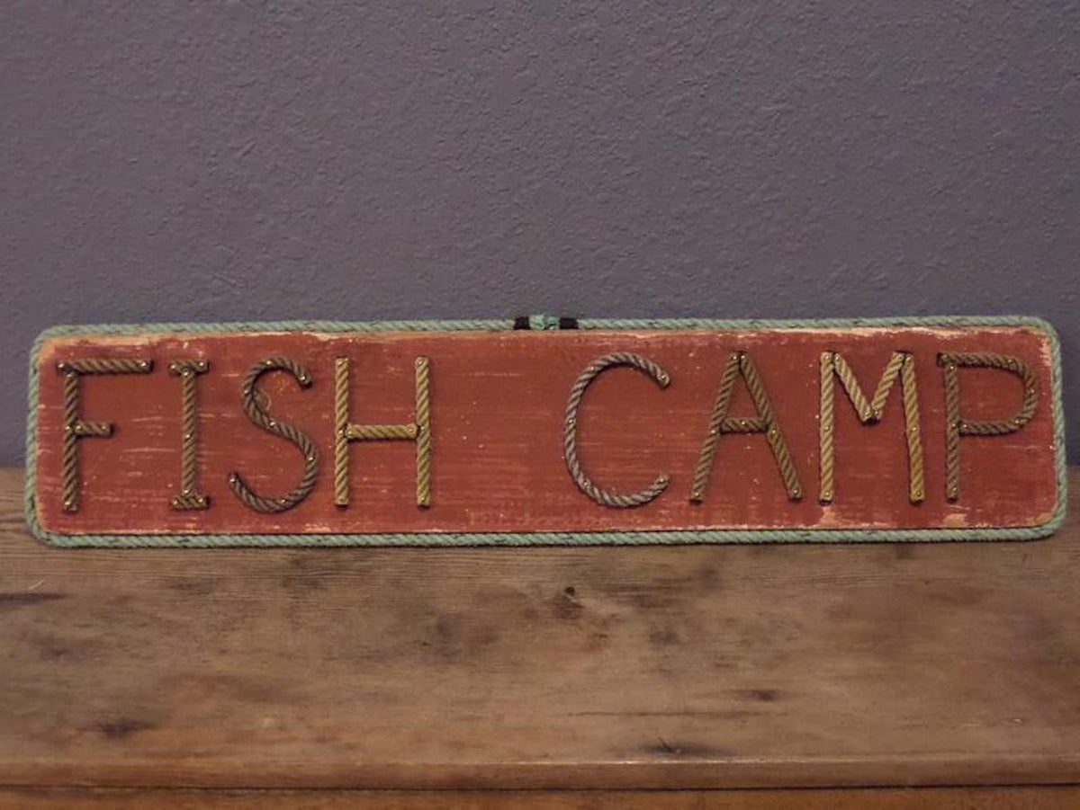 "Custom Fish Camp Sign on Wood – Perfect Gift for Fishermen" – Alaska ...
