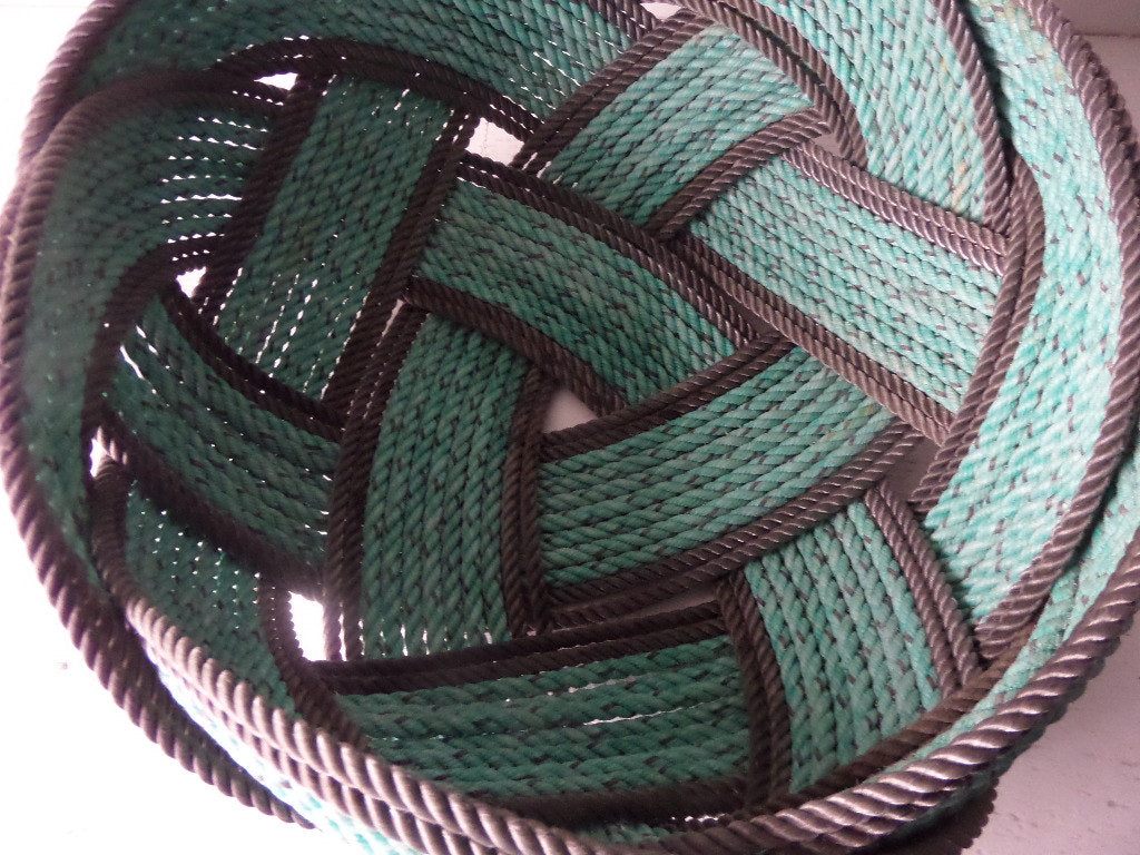 15" Green & Grey Bowl – Alaska Rug Company